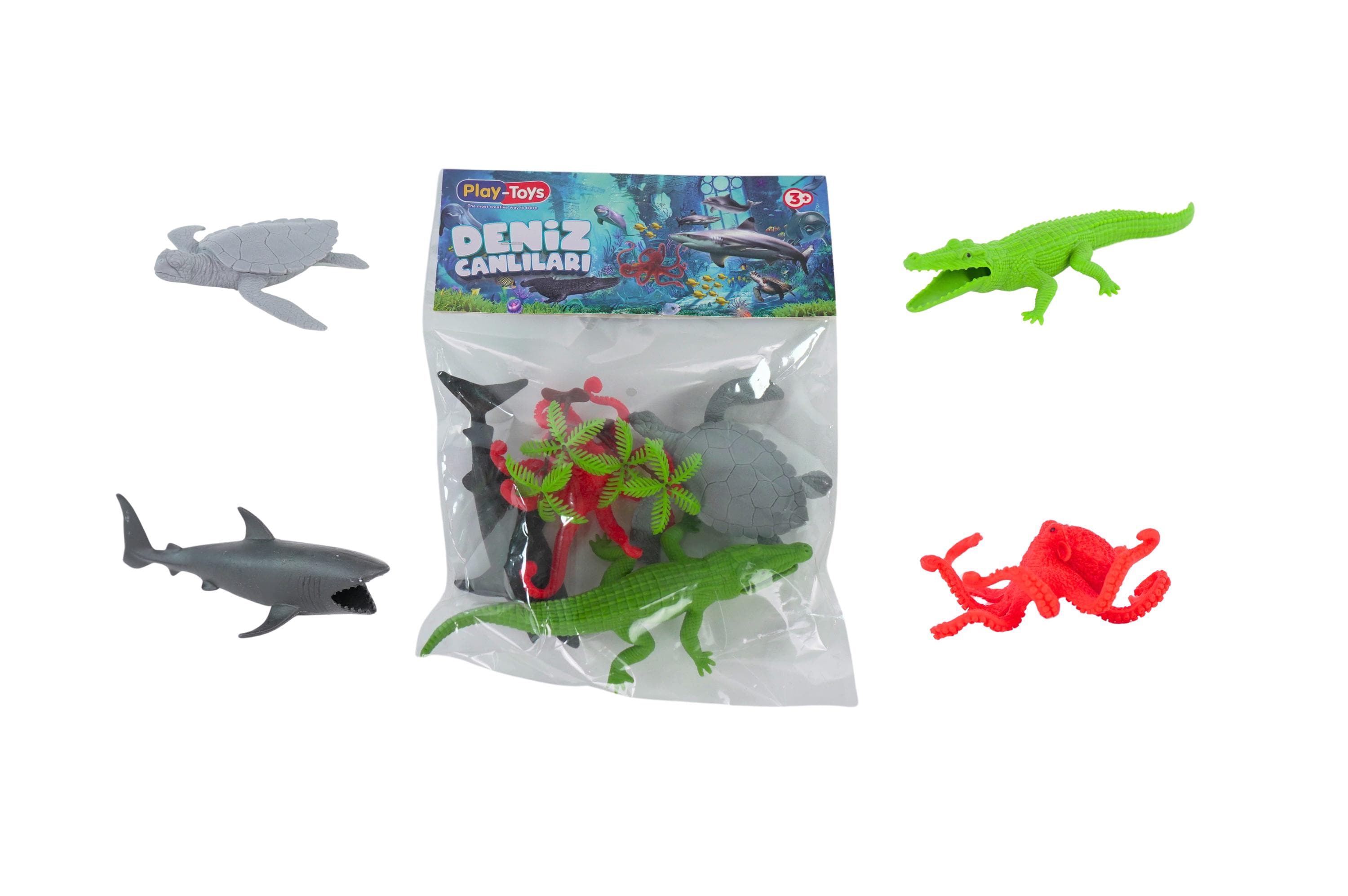 Big Sea Animal Pack - Marine Animal Figures With Accessories | Ocean ...