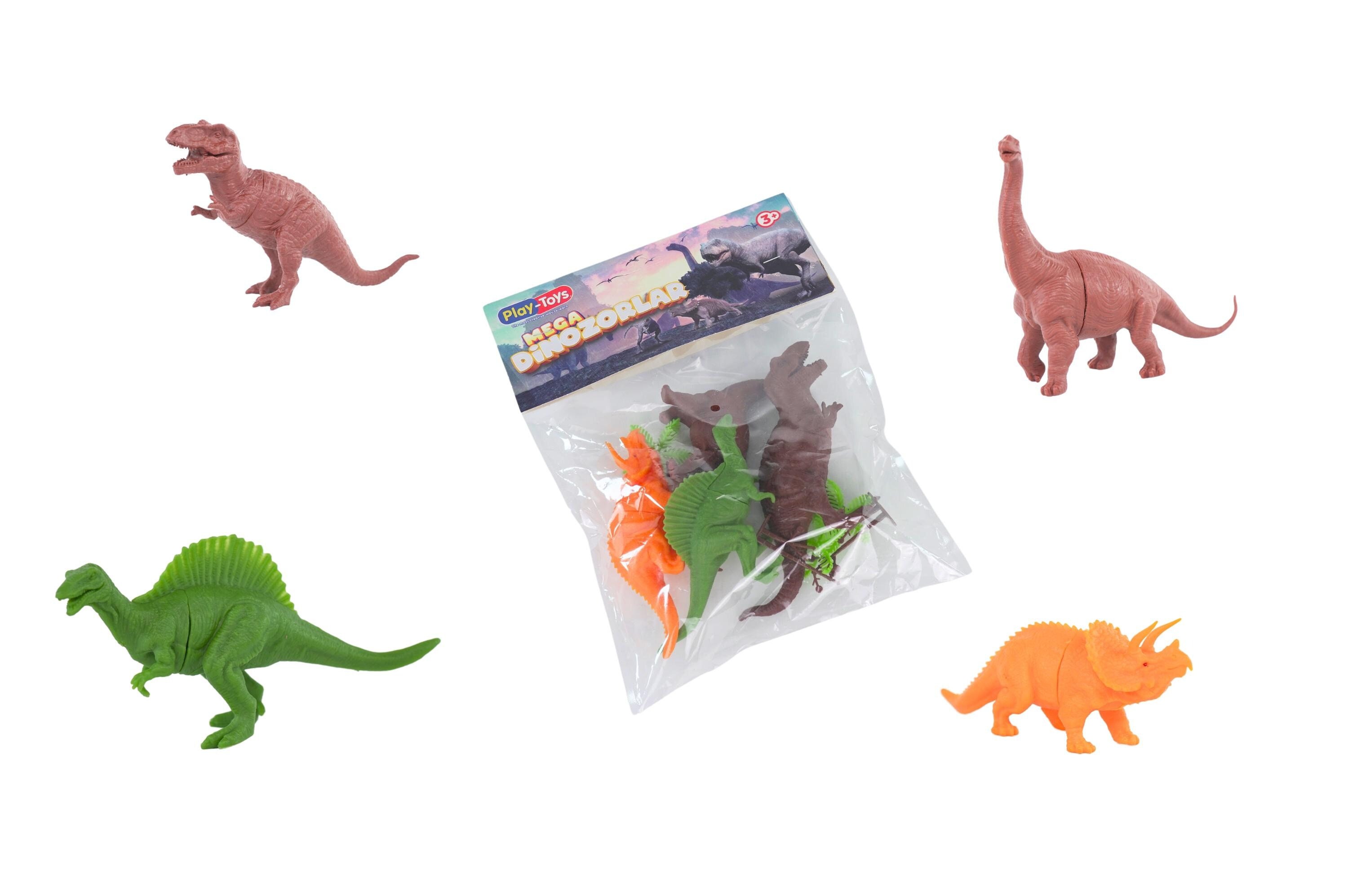 Big Dinosaur Pack - Large Dino Figures With Prehistoric Accessories ...