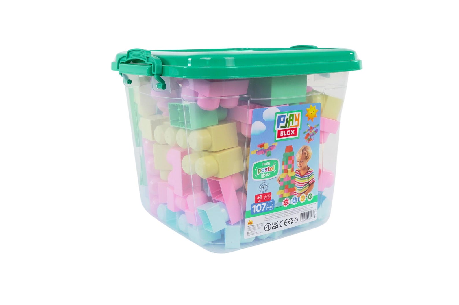 Pastel Building Blocks for Kids: 107-piece Play Set - Etsy