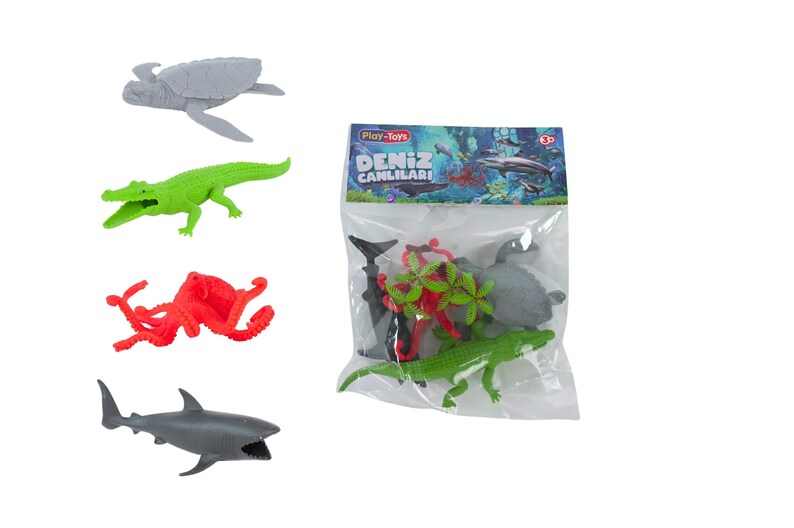 Big Sea Animal Pack - Marine Animal Figures With Accessories | Ocean ...