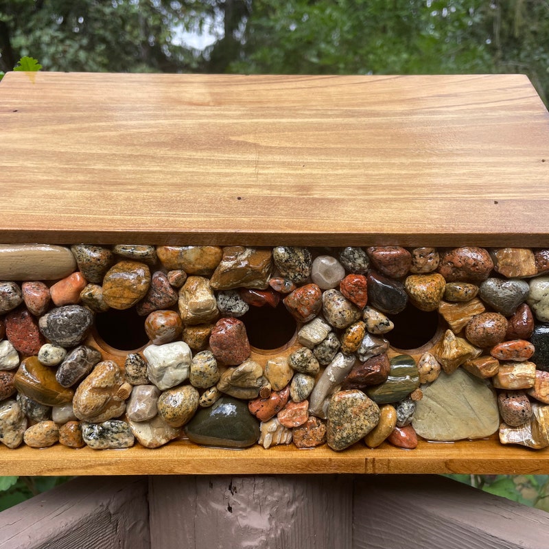 Rock Birdhouse - Etsy