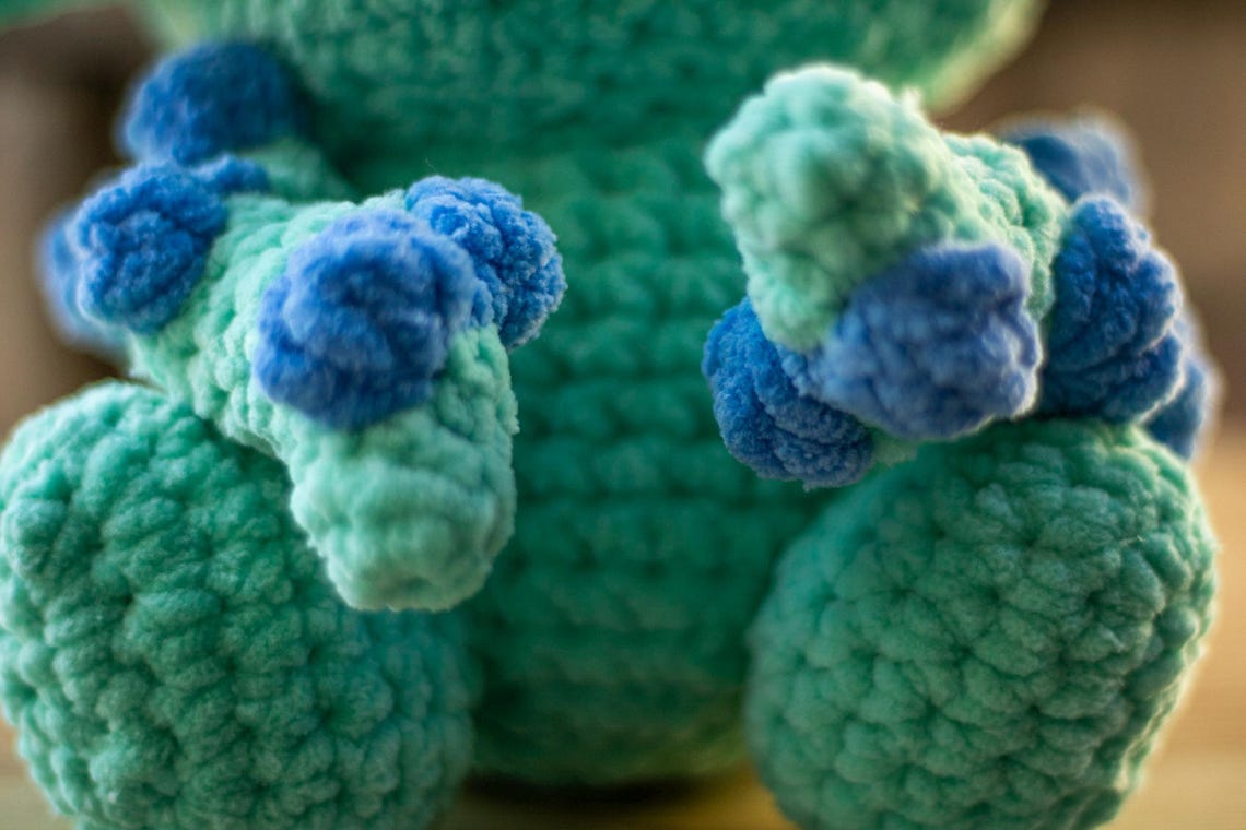 Sea Monster Stuffed Animal Plushie/amigurumi/crocheted Sea Monster - Etsy