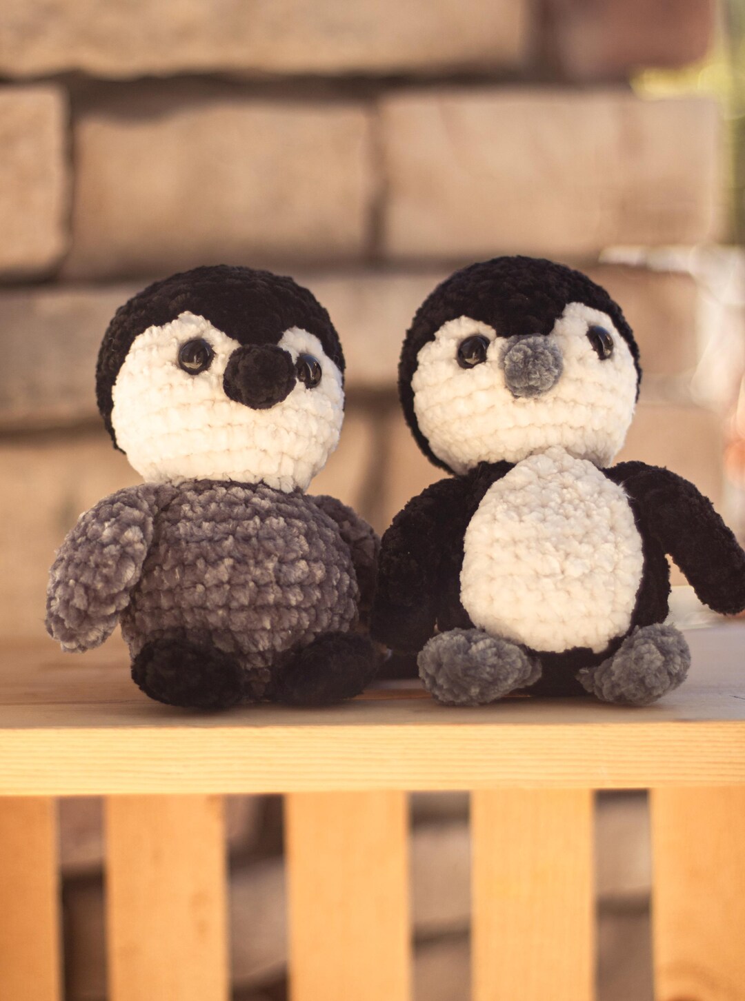 Penguins Stuffed Animal Plushie/amigurumi/crocheted Penguin/newborn ...