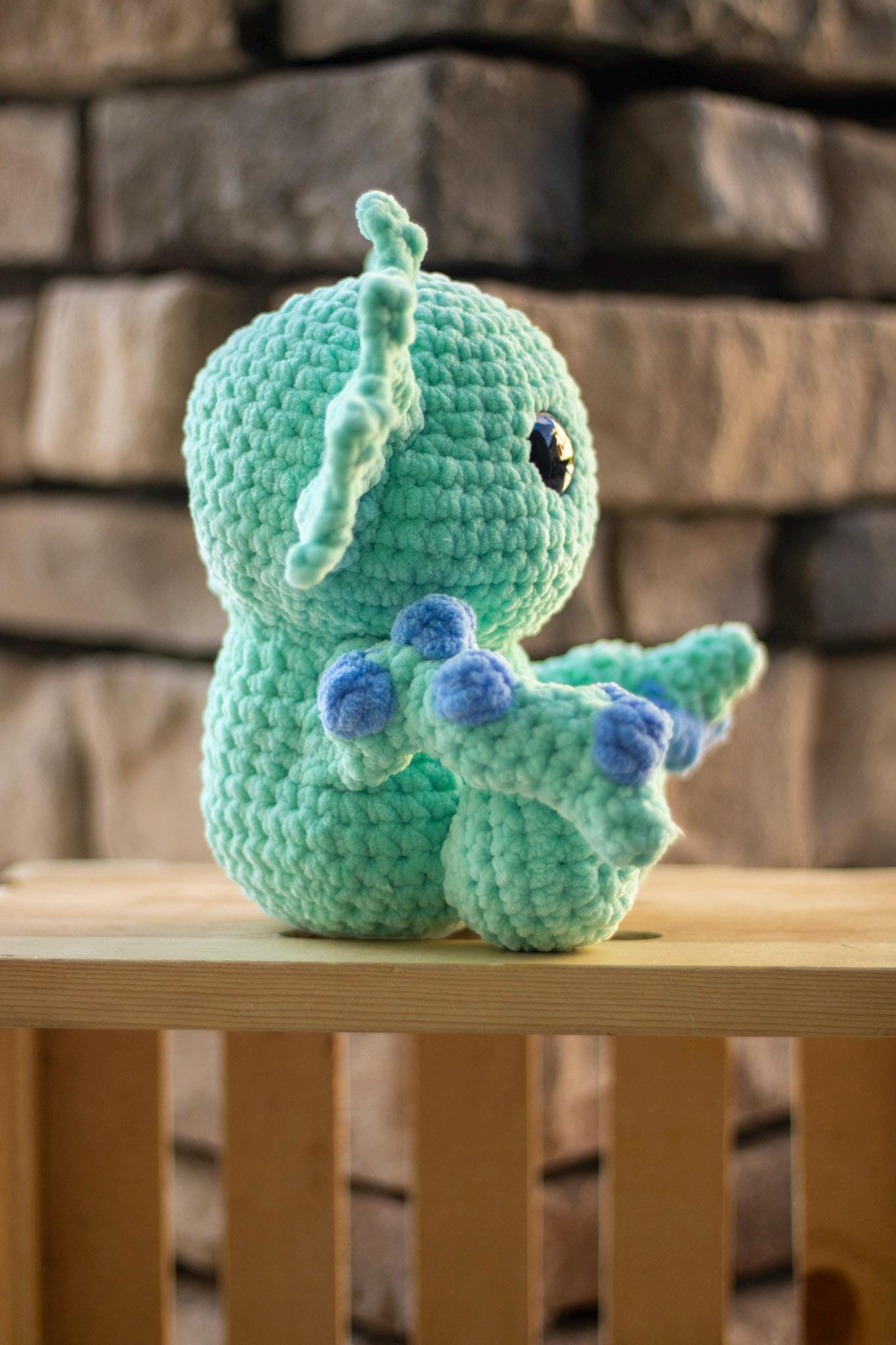 Sea Monster Stuffed Animal Plushie/amigurumi/crocheted Sea Monster - Etsy