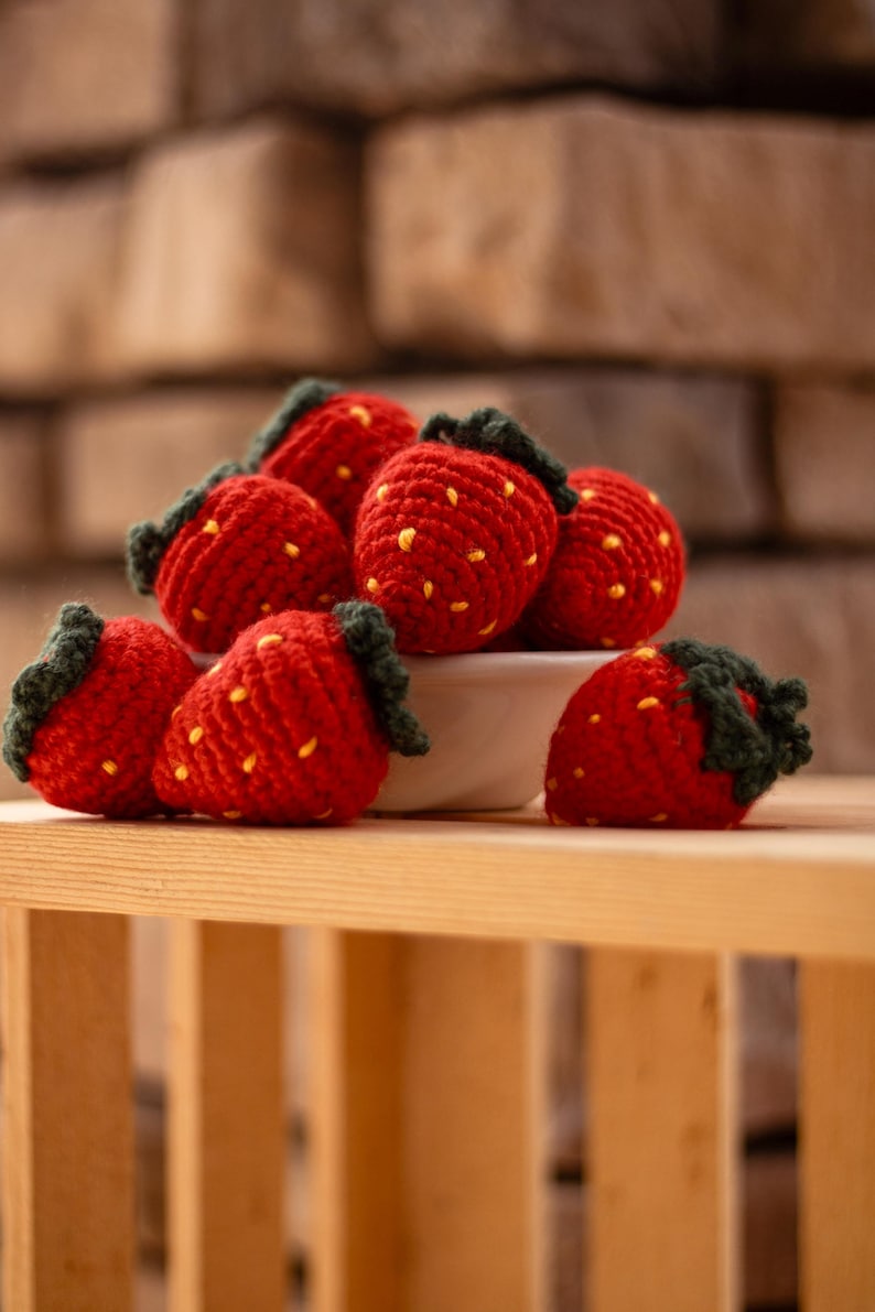 Handmade Crochet Strawberry - Crochet Strawberry for Decoration ...
