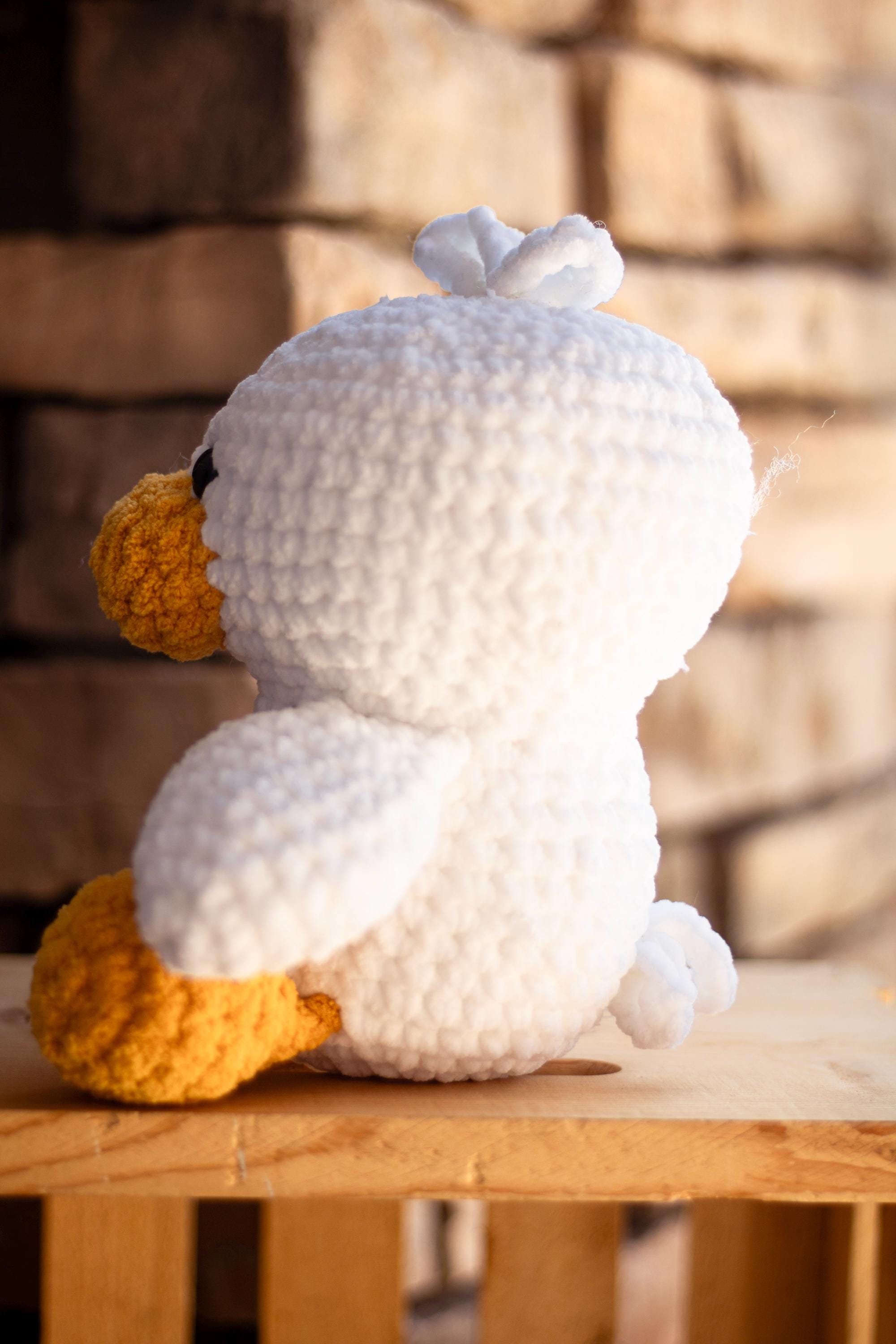 White Duck Stuffed Animal Plushie/amigurumi/crocheted Duck/newborn ...