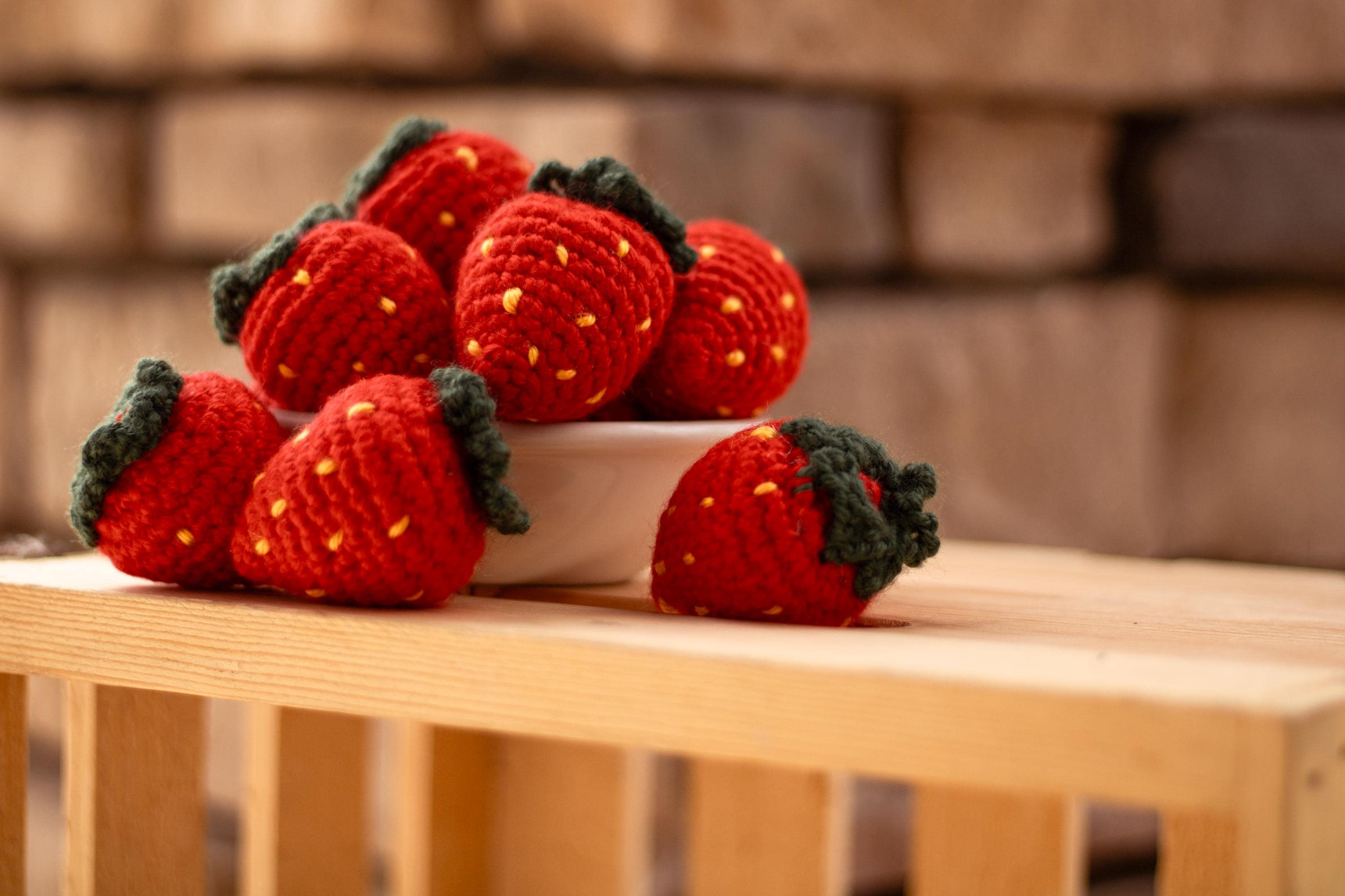Handmade Crochet Strawberry - Crochet Strawberry for Decoration ...