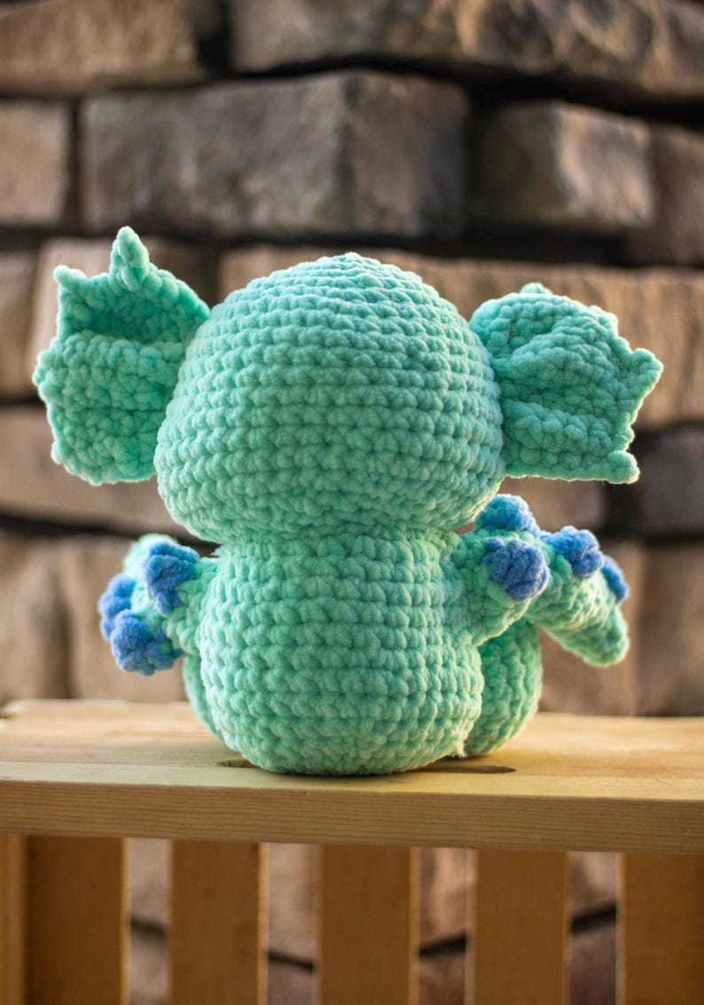 Sea Monster Stuffed Animal Plushie/amigurumi/crocheted Sea Monster - Etsy