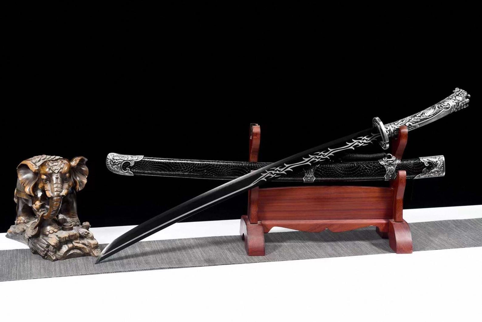 Hand-milled Samurai Sword Solid Wood Sheath Crafts Japanese Sword High ...