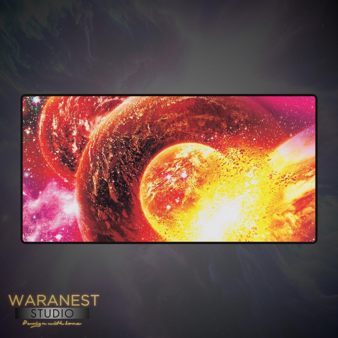 Desk Mats Galaxy Universe Modern Office Desk Mats With Grand Space and ...