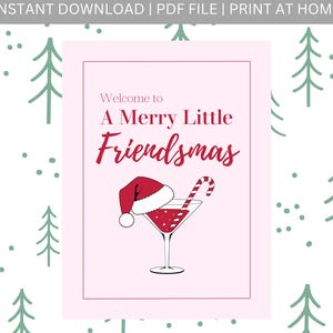 Merry Little Friendsmas Print, Friendsmas PDF, Christmas Party ...