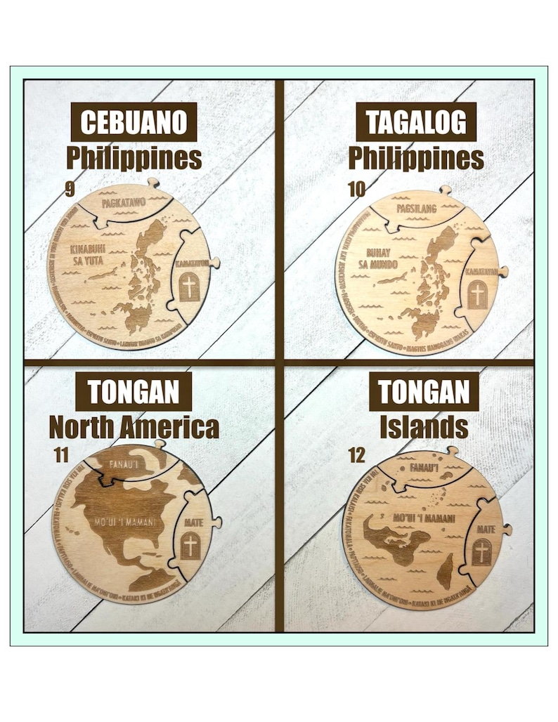 Wooden Laser Cut Plan of Salvation Teaching Kit/puzzle--multiple ...