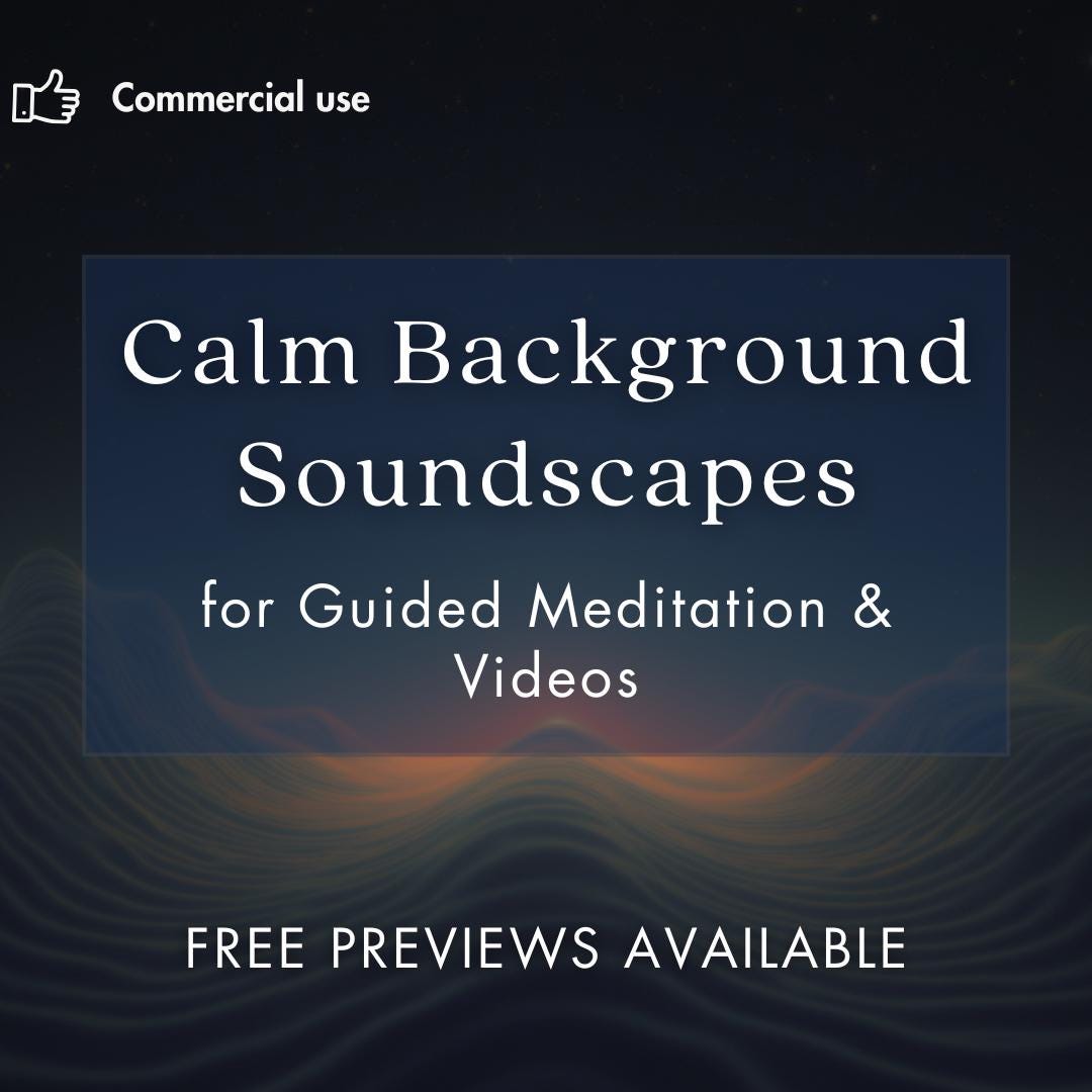 Calm Background Soundscapes for Guided Meditation & Videos - Commercial ...