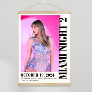 Custom Eras Tour Signature Poster With Your Surprise Songs and City! - Etsy