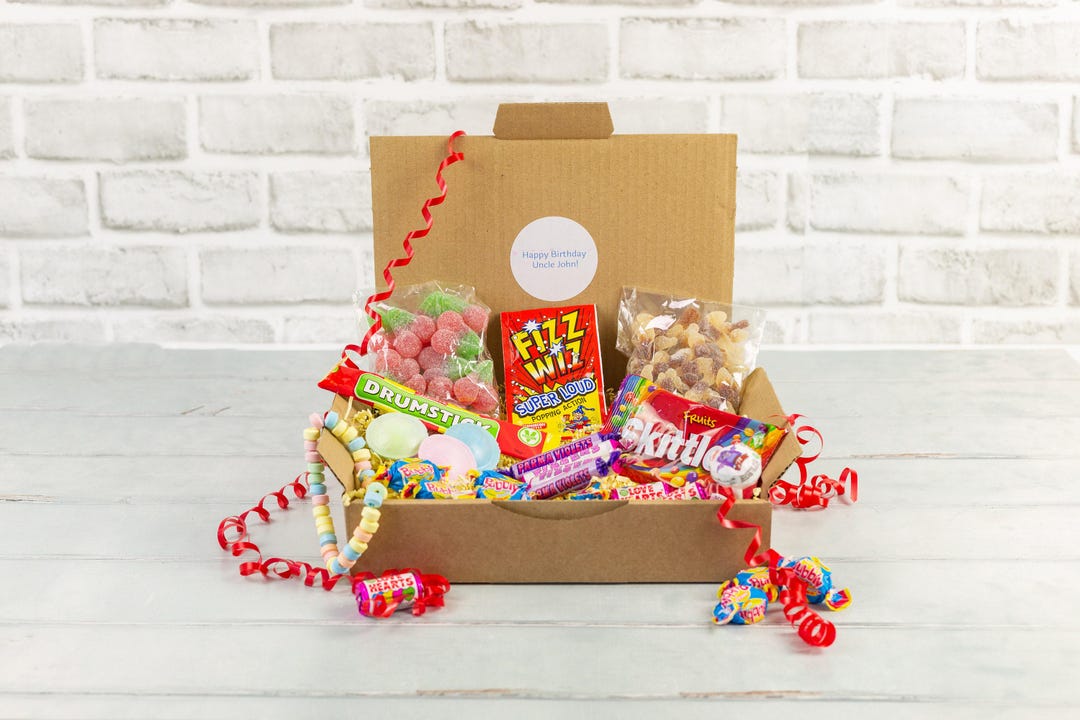 Personalised Box of Sweets - Retro Sweets - Personalised Message ...