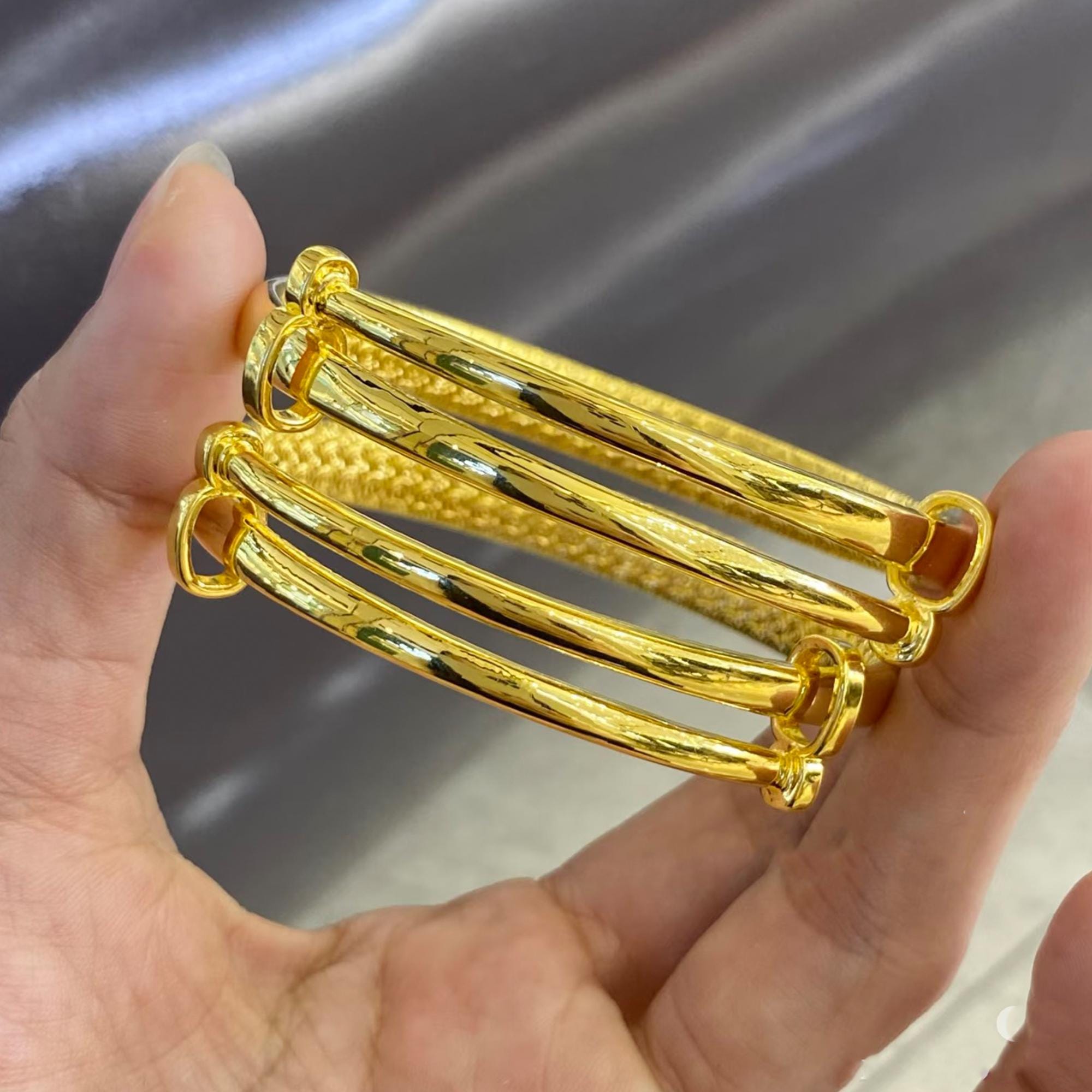 Luxury 24K Real Gold Bangles:adjustable Dragon Phoenix Wide Bracelet ...