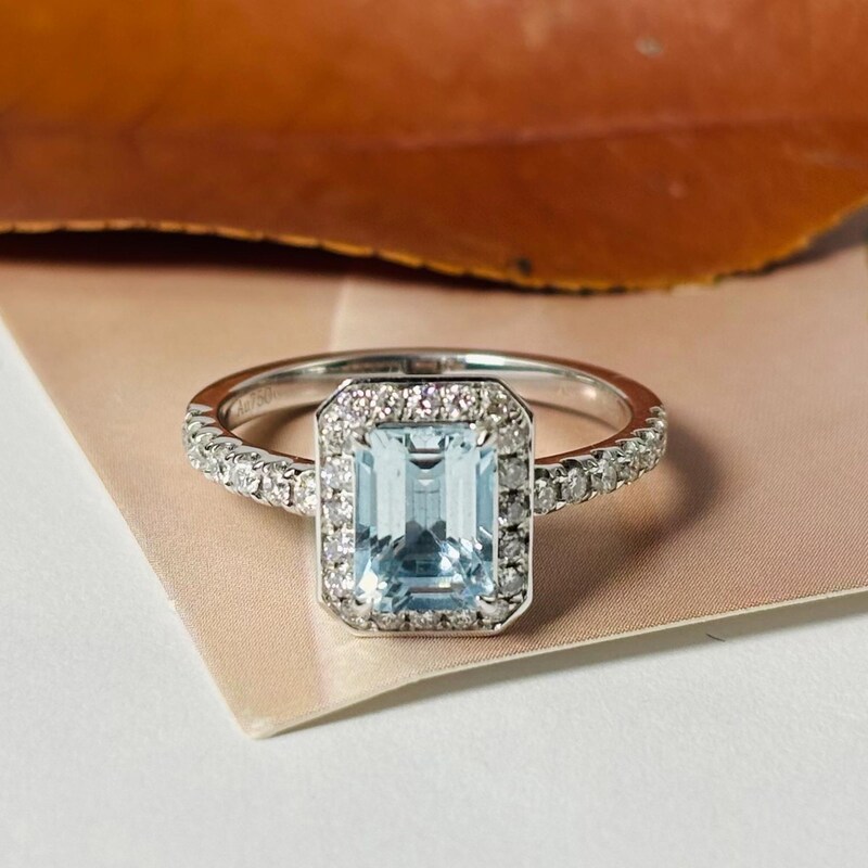 Blue Diamond Ring - Etsy