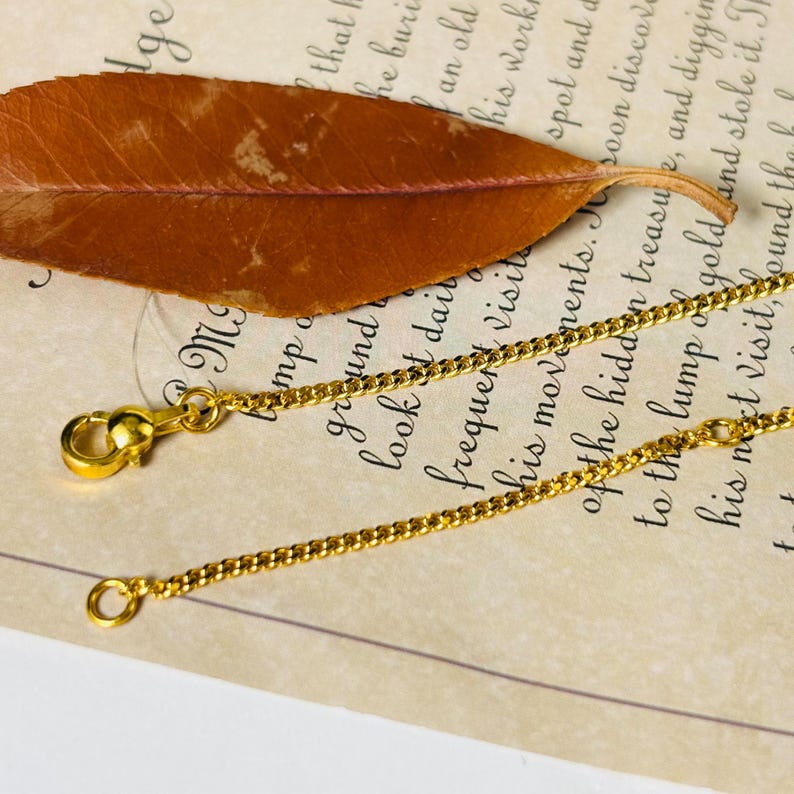 24K Real Gold Necklace: Wealth Chain Jewelry, 1.7mm Width, 6.5-7.6g. - Etsy
