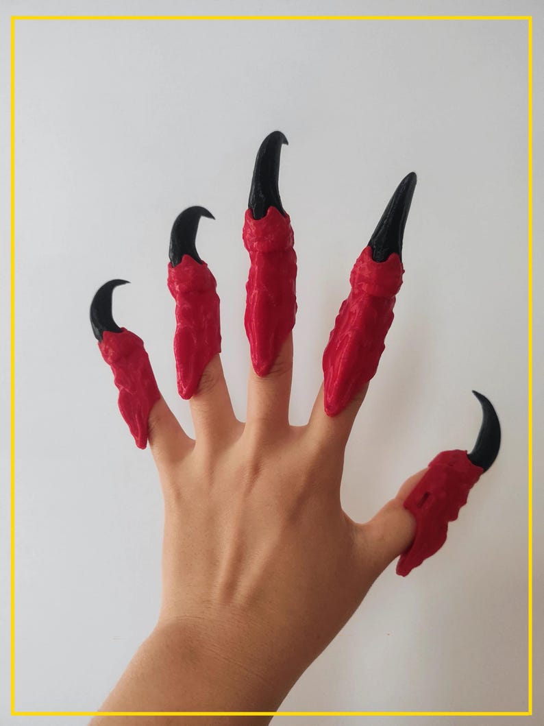 Cosplay Finger Claws, Longer Finger Claws, Halloween Claws, Cos Finger ...