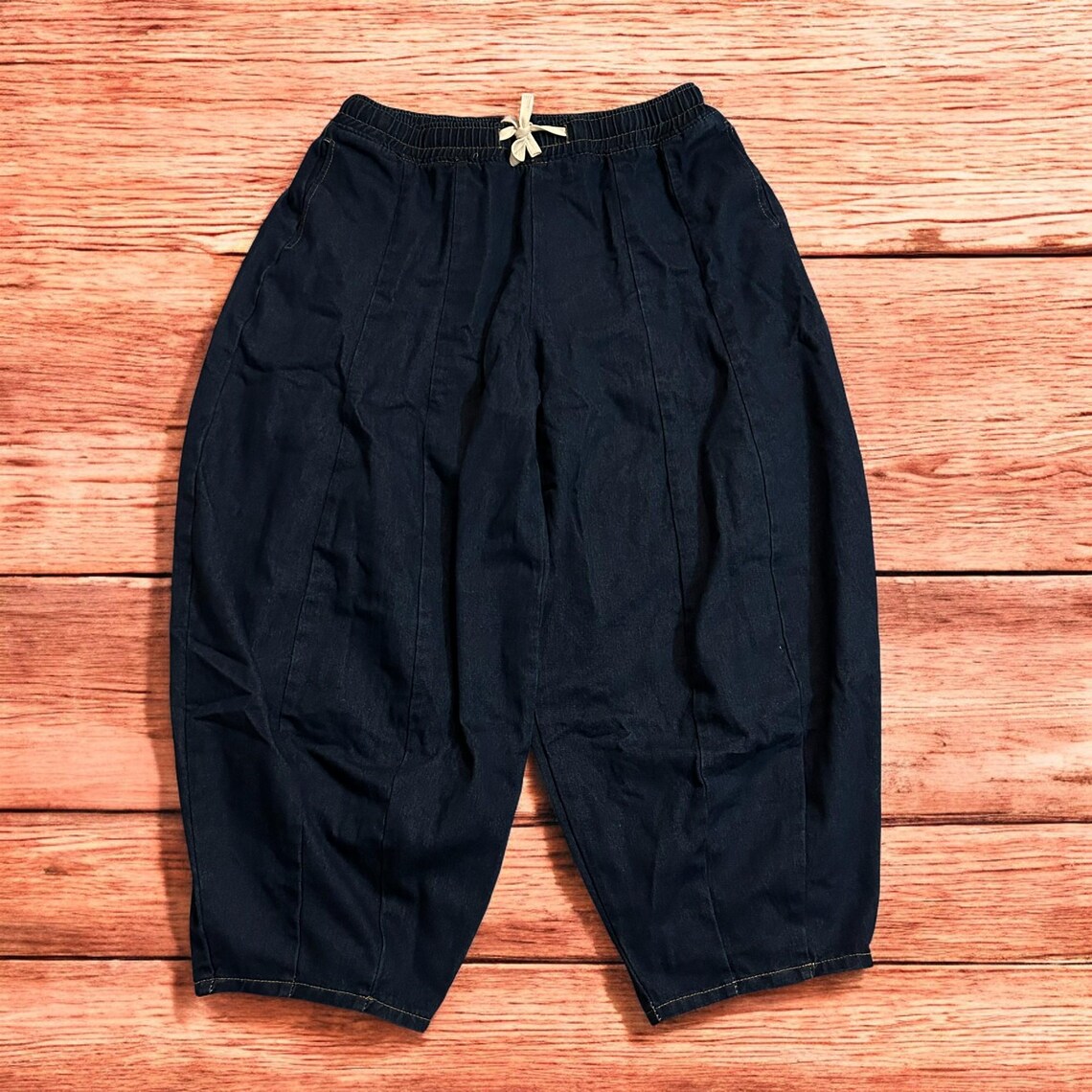 Incredible Super Baggy Wide Leg Balloon Fit Jeans in Dark Blue Wash ...