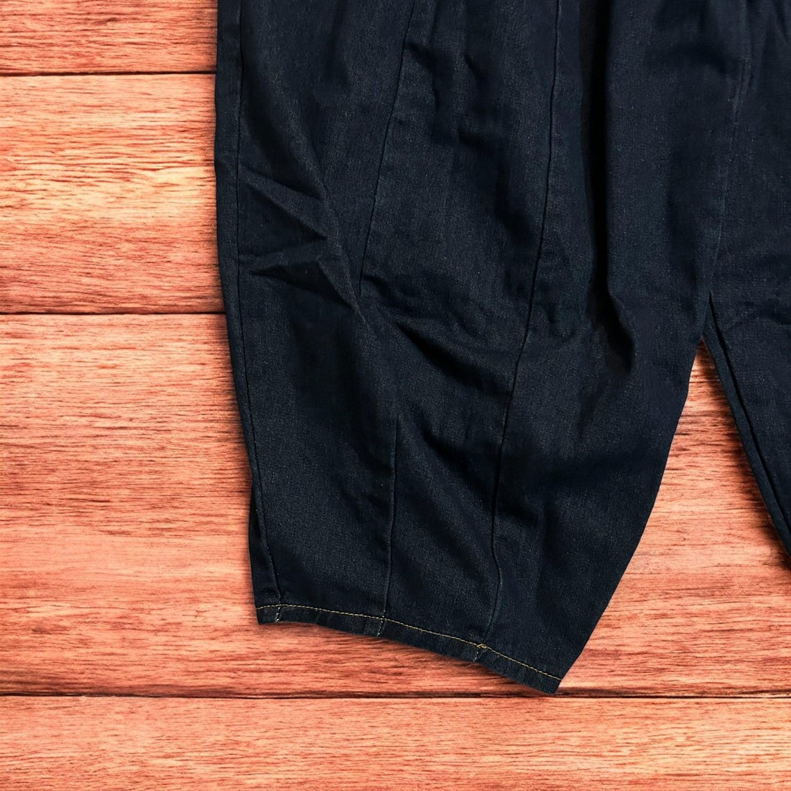 Incredible Super Baggy Wide Leg Balloon Fit Jeans in Dark Blue Wash ...
