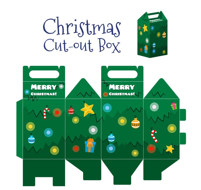 Downloadable Christmas Box - Etsy