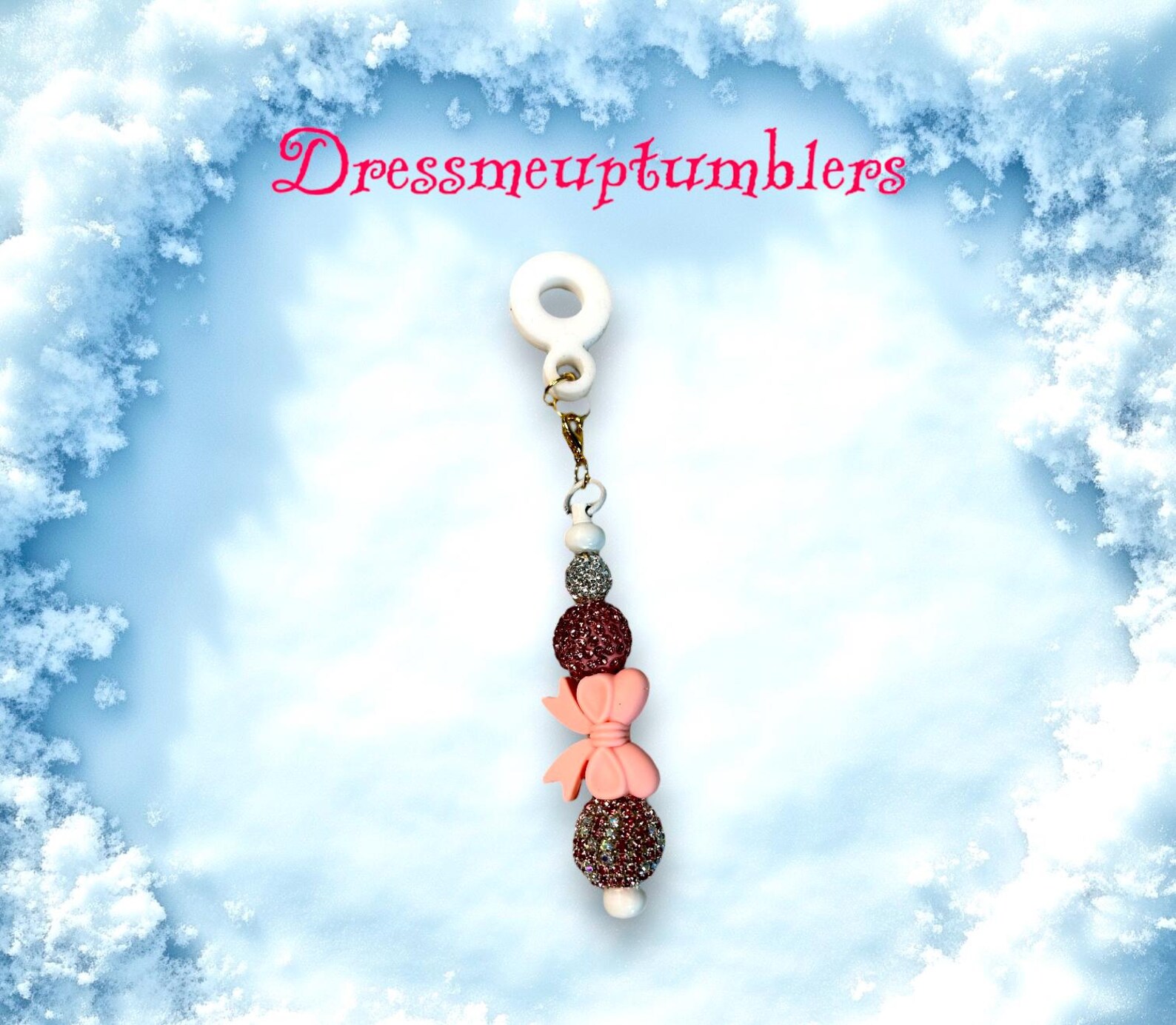 Bling & Bow Straw Hanging Charm. - Etsy