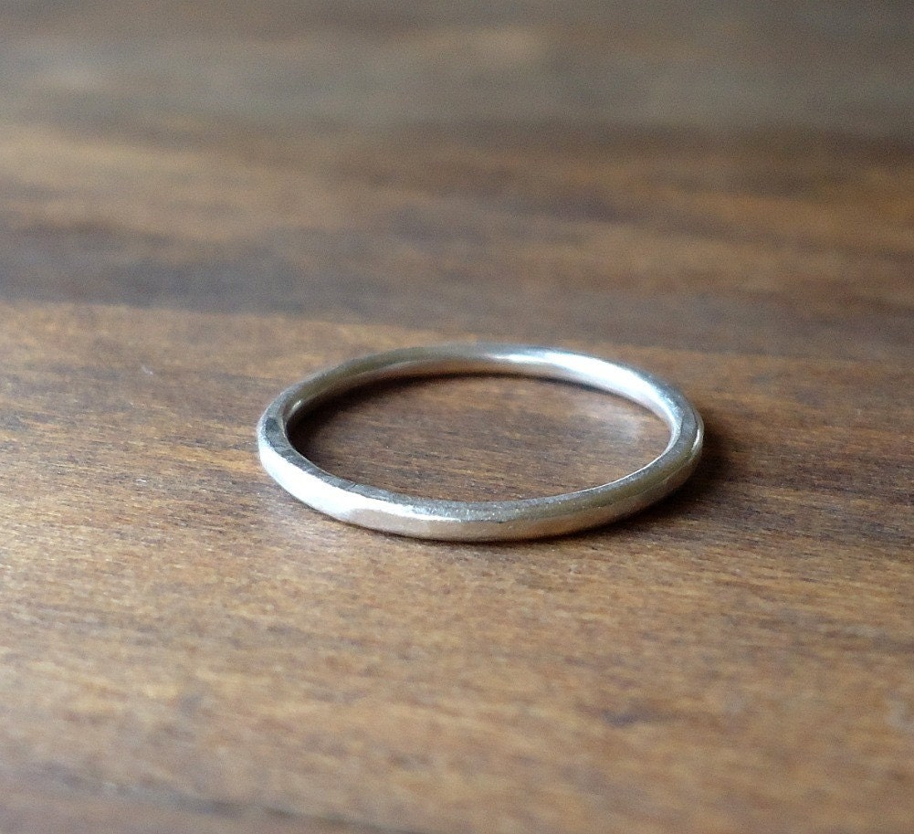 Simple Handmade Silver Ring - Etsy