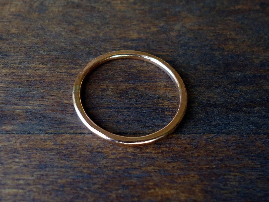 Simple Handmade Rose Gold Ring - Etsy