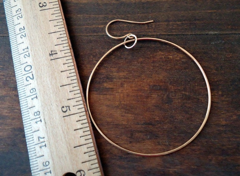 Gold Hoops Extra Large - Etsy