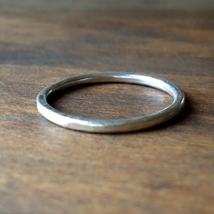 Simple Handmade Silver Ring - Etsy