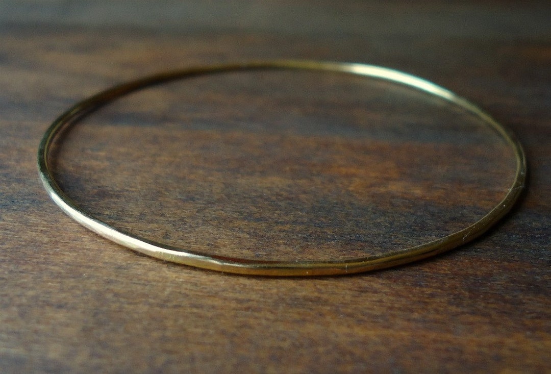 Bangle Gold Thin Small - Etsy