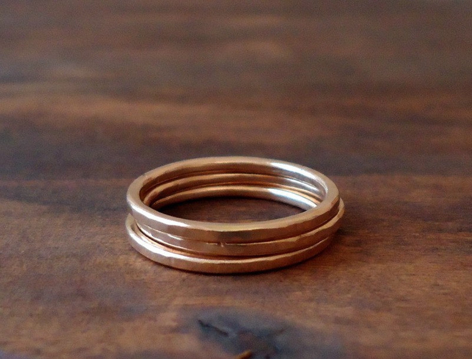 Handmade Gold Stacking Rings - Etsy