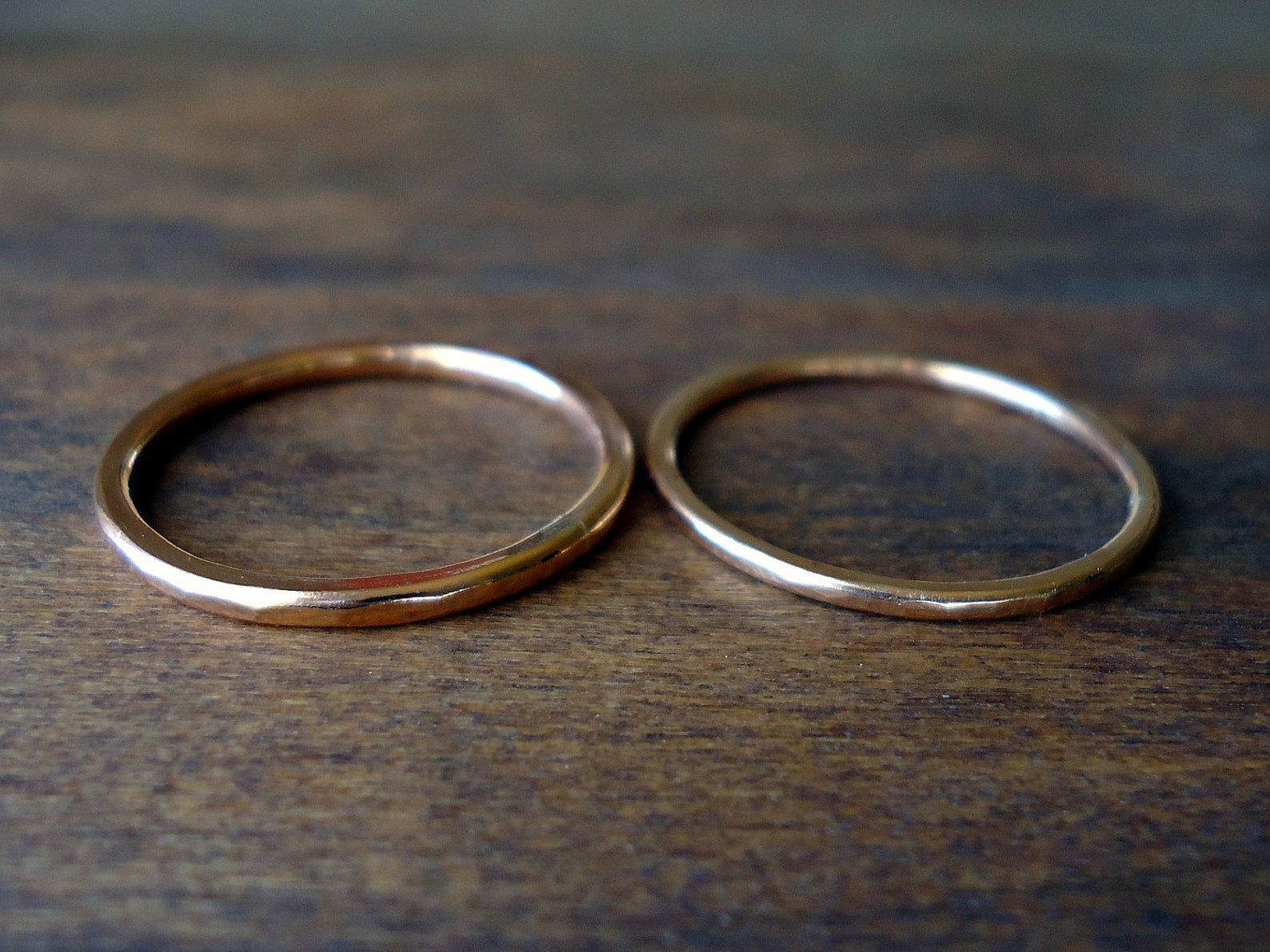 Simple Handmade Rose Gold Ring - Etsy