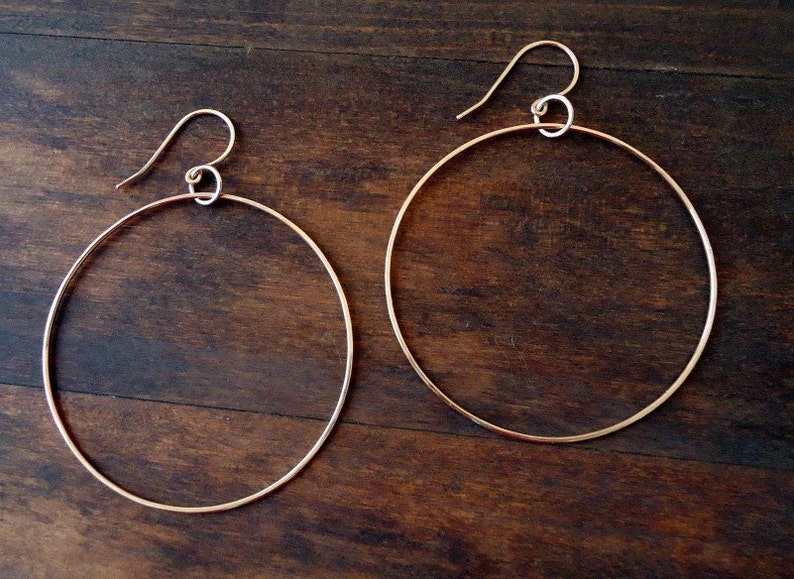 Gold Hoops Extra Large - Etsy