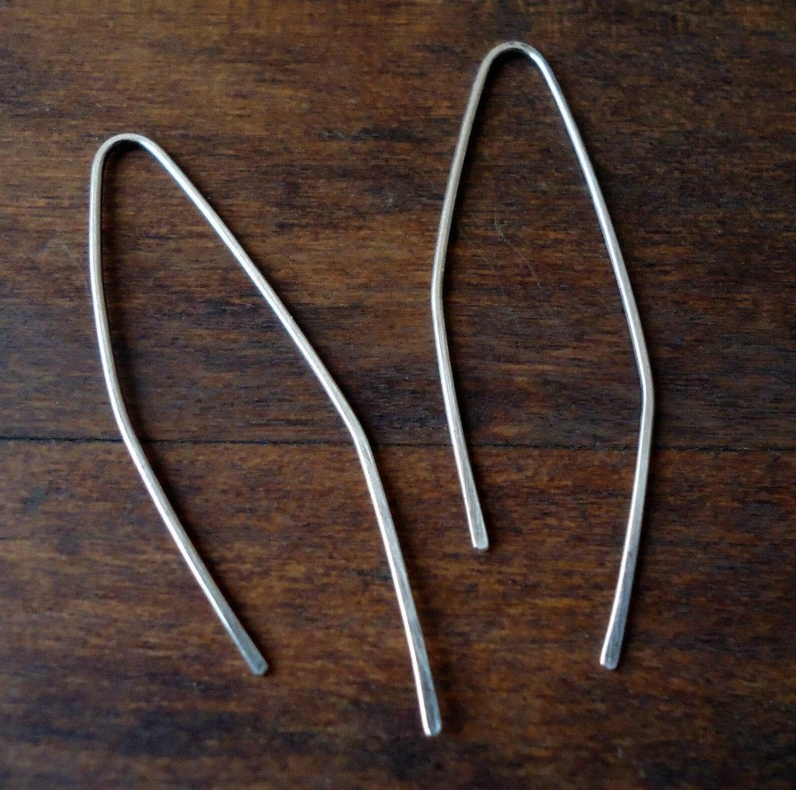 Simple Silver Earrings - Etsy
