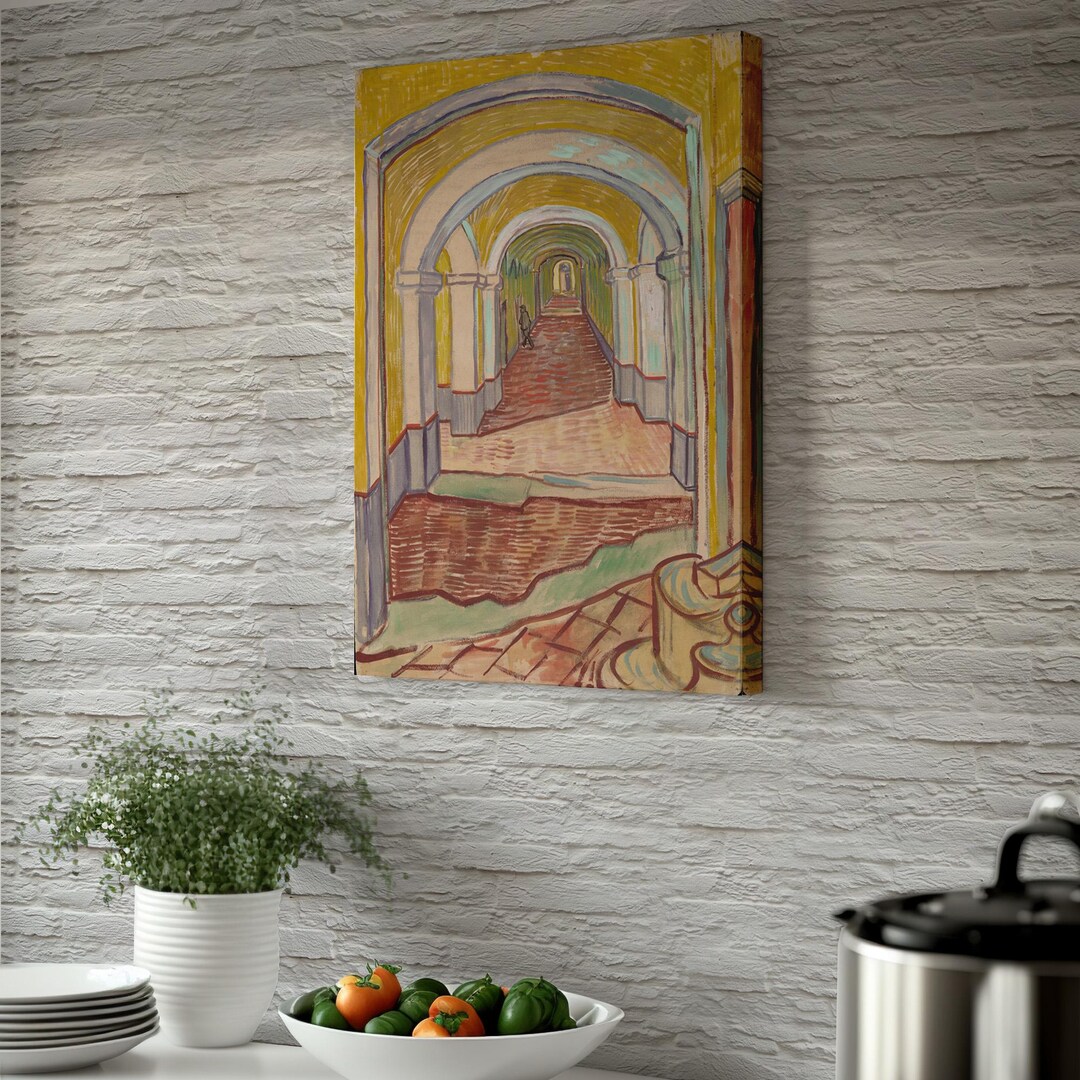 Vincent Van Gogh Corridor İn the Asylum, Canvas Room Decor, Modern ...
