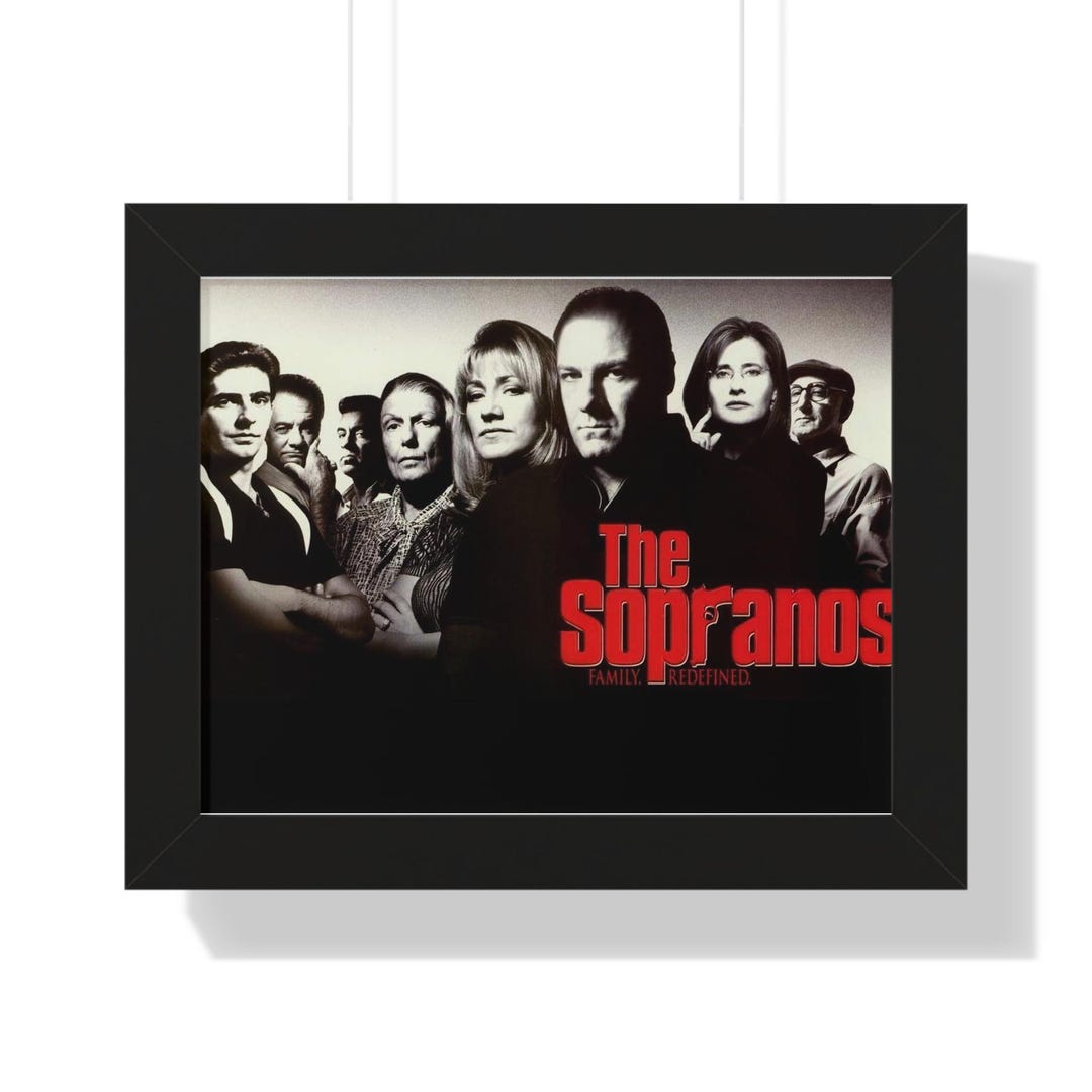 Sopranos Framed Poster, TV Show Artwork, Home Decor, Gift for Fans ...