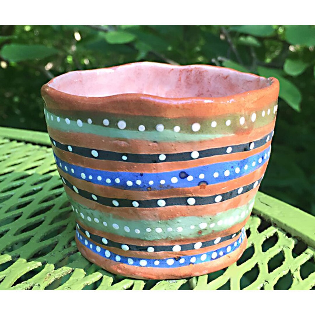 Coil Built Decorative Ceramic Cup by Jenny Mendes 4 of 9 - Etsy