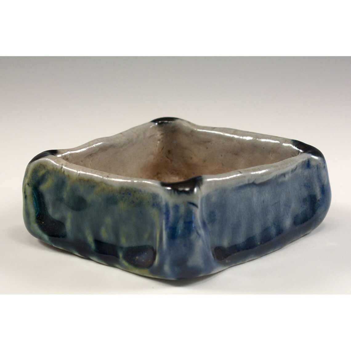 Pinched Square Wood Fired Bowl by Jenny Mendes 7 of 15 - Etsy