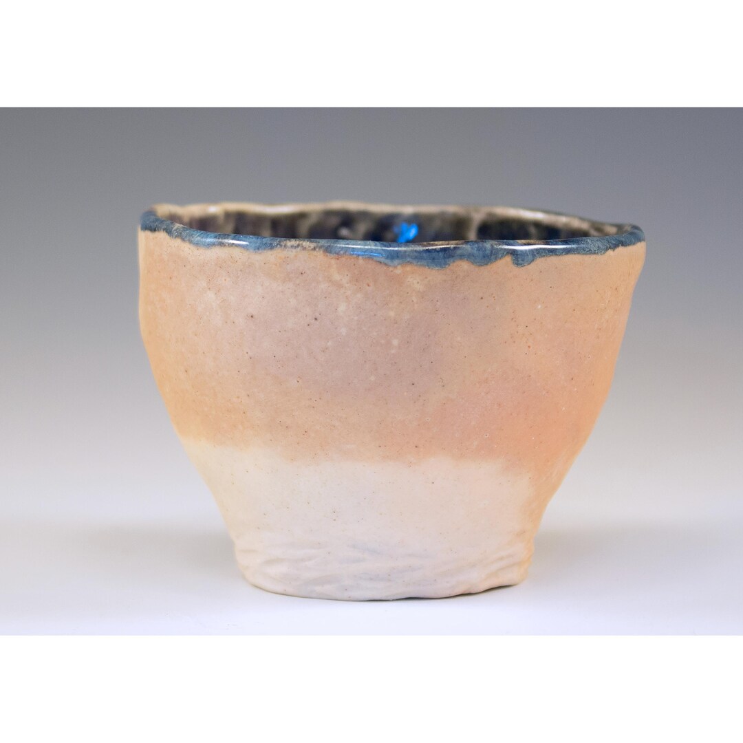 Saki Cup - Pinched and Coil Built Wood Fired Ceramic Piece by Jenny ...