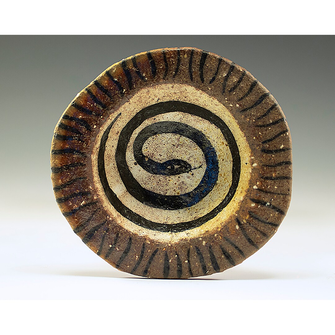 Decorative Wood Fired Pinch Bowl Coiled Snake by Jenny Mendes - Etsy