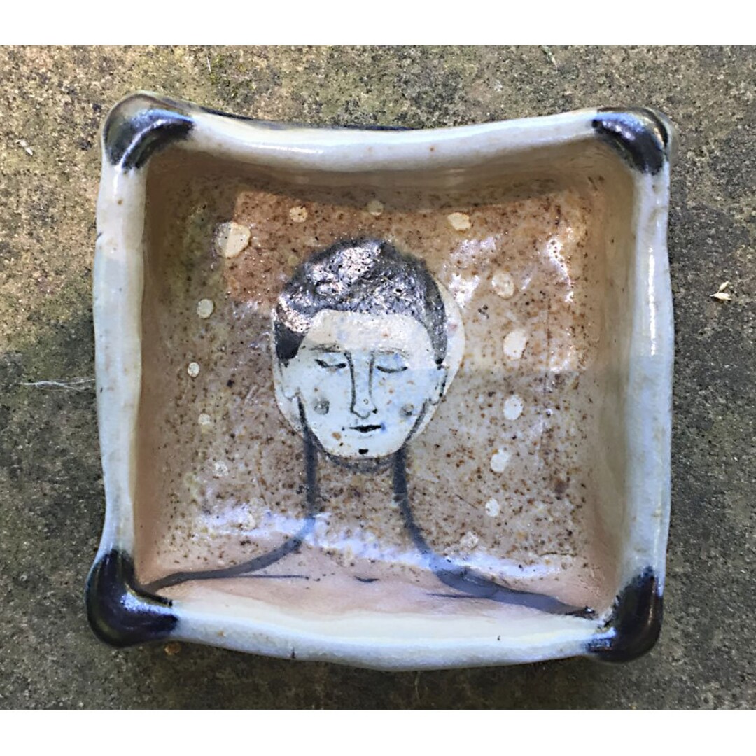 Pinched Square Wood Fired Bowl by Jenny Mendes 7 of 15 - Etsy
