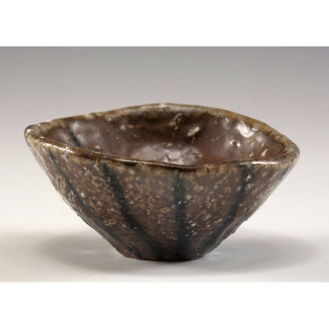 Pinched One of a Kind Footed Ceramic Wood Fired Bowl by Jenny Mendes ...