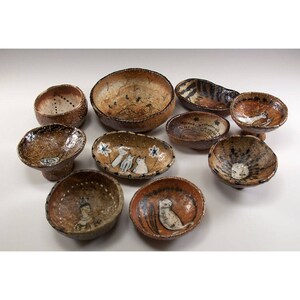 Hand Pinched One of a Kind Footed Ceramic Wood Fired Bowl by Jenny ...