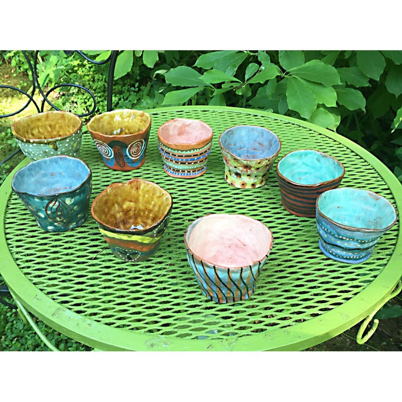 Coil Built Decorative Ceramic Cup by Jenny Mendes 4 of 9 - Etsy