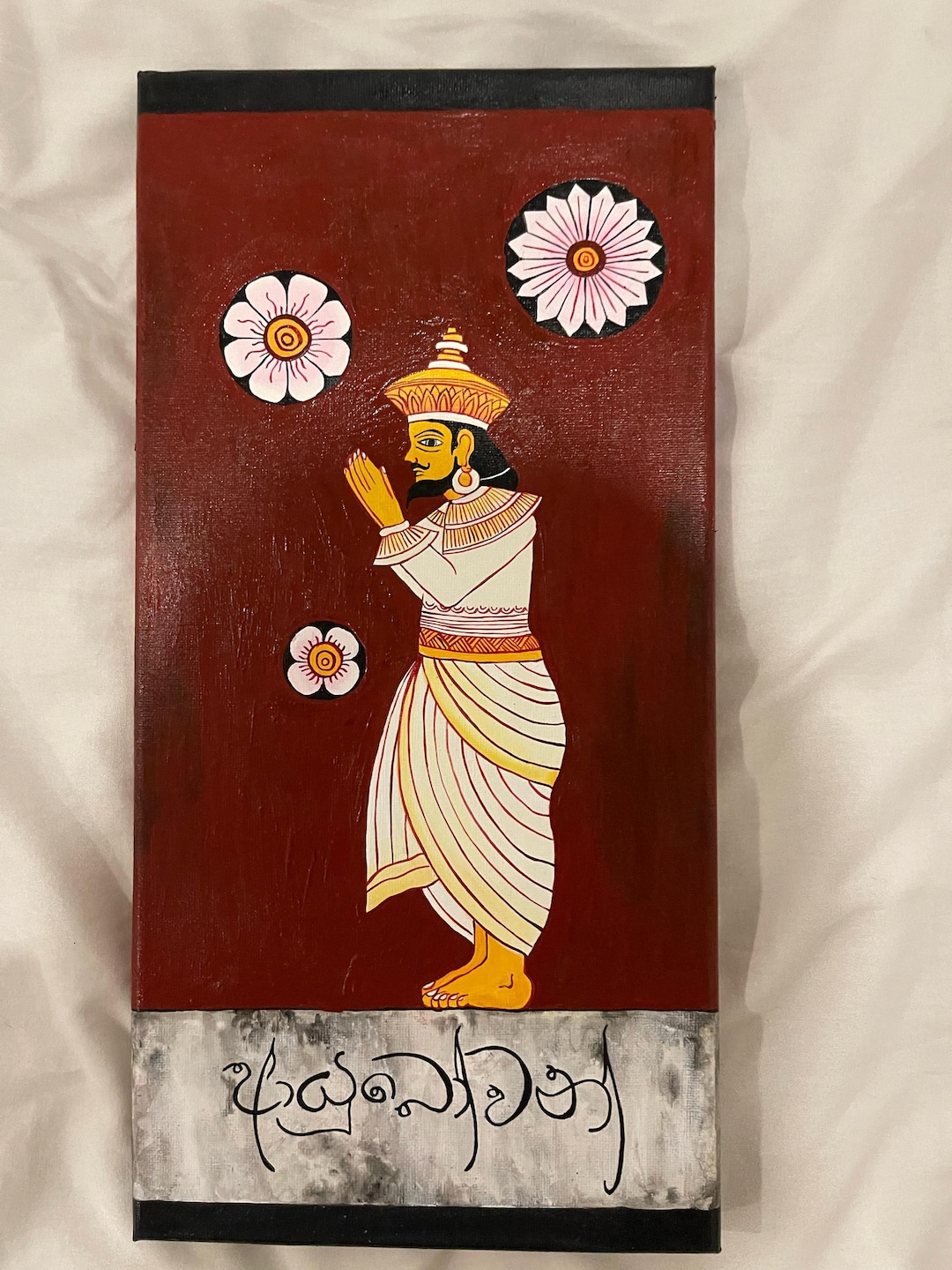 Sri Lankan Traditional Artwork | Acrylic Painting | "live Long" Message ...