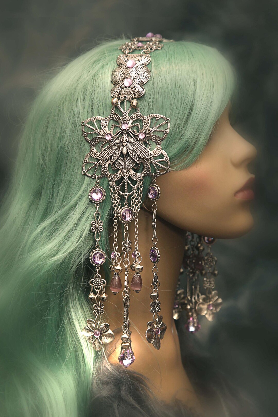 Moth Butterfly Art Nouveau Mucha Insp. Elven Pixie Mermaid Siren ...