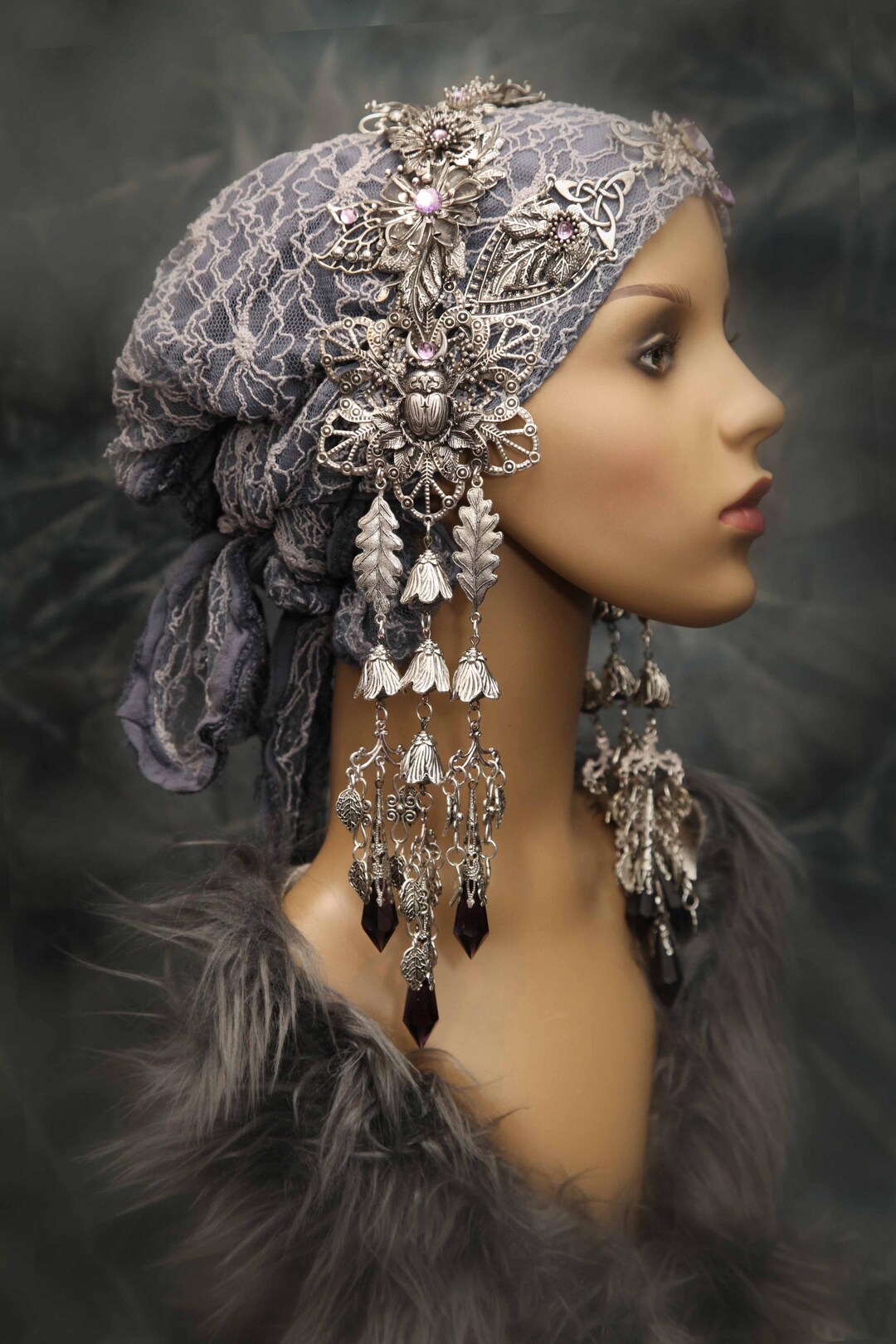 Art Nouveau Mucha Insp. Elven Pixie Mermaid Siren Headpiece Tiara Crown ...