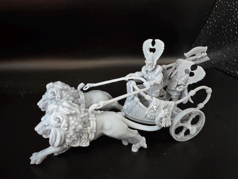 Nemean Lion Chariot Miniature 32mm | Mythic Fantasy 3D Printed Dnd RPG ...